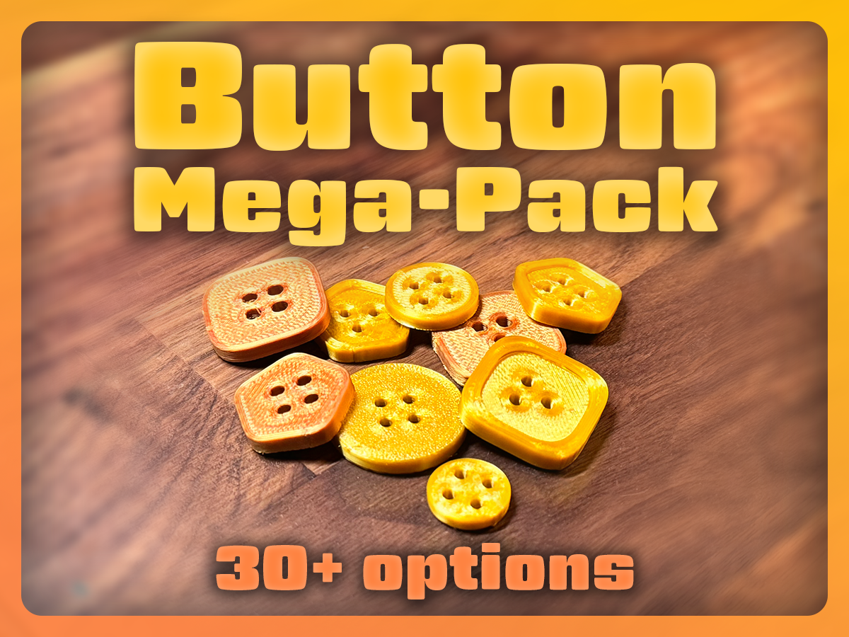 Button Mega-Pack by SillyPrints | Download free STL model | Printables.com