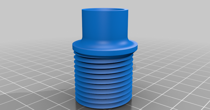 Garden hose to pump adapter by Amir A. | Download free STL model ...