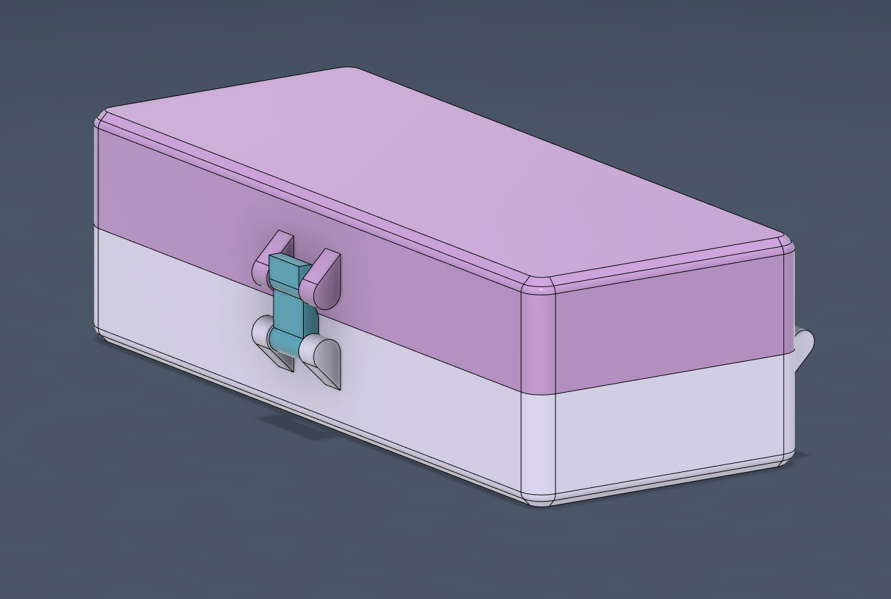 Latching Box, Parametric Print in Place by Windrose | Download free STL ...