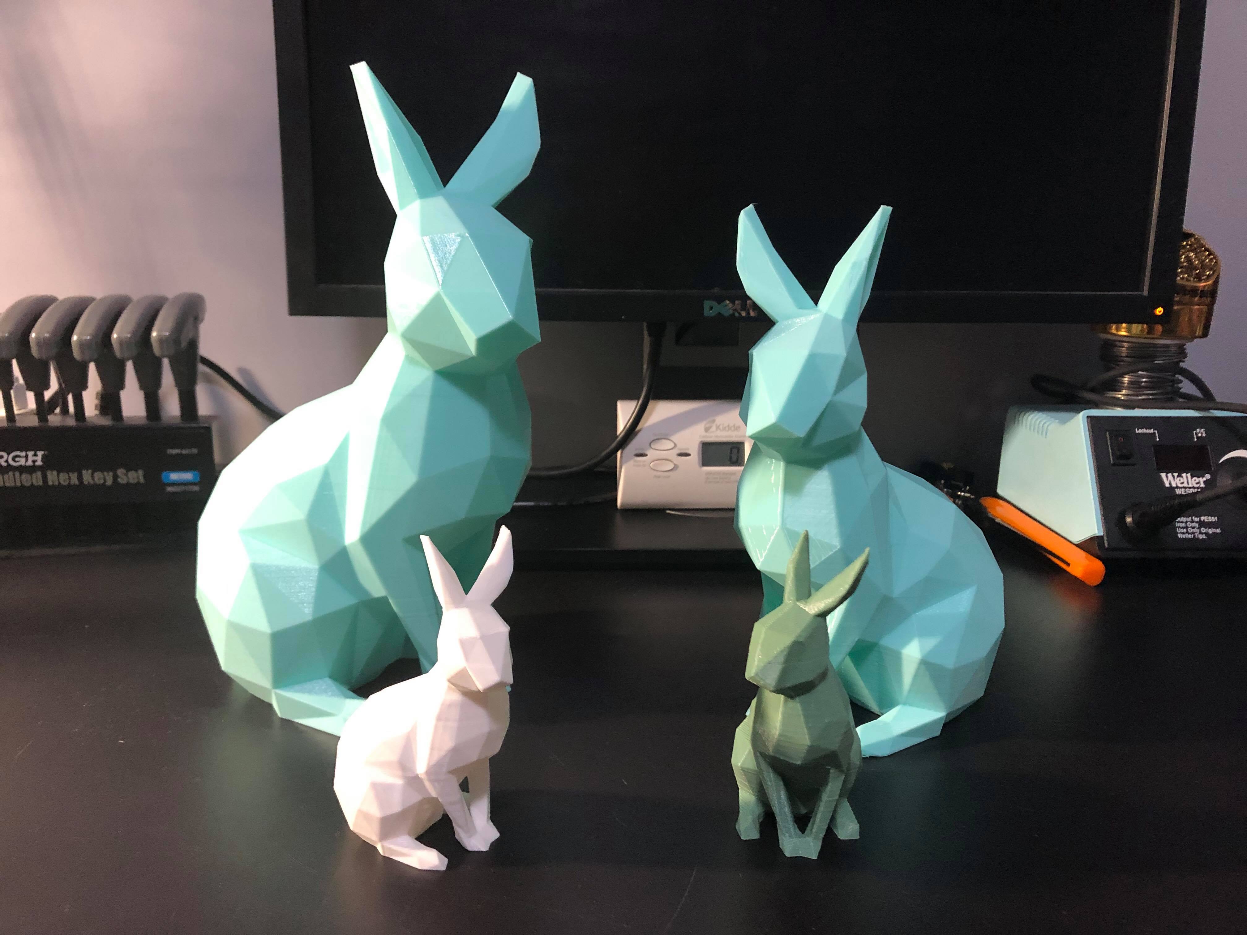 Low Poly Easter Bunny by Bart | Download free STL model | Printables.com