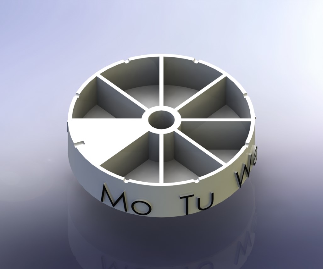 Cylindrical Pill Box by MaRo | Download free STL model | Printables.com