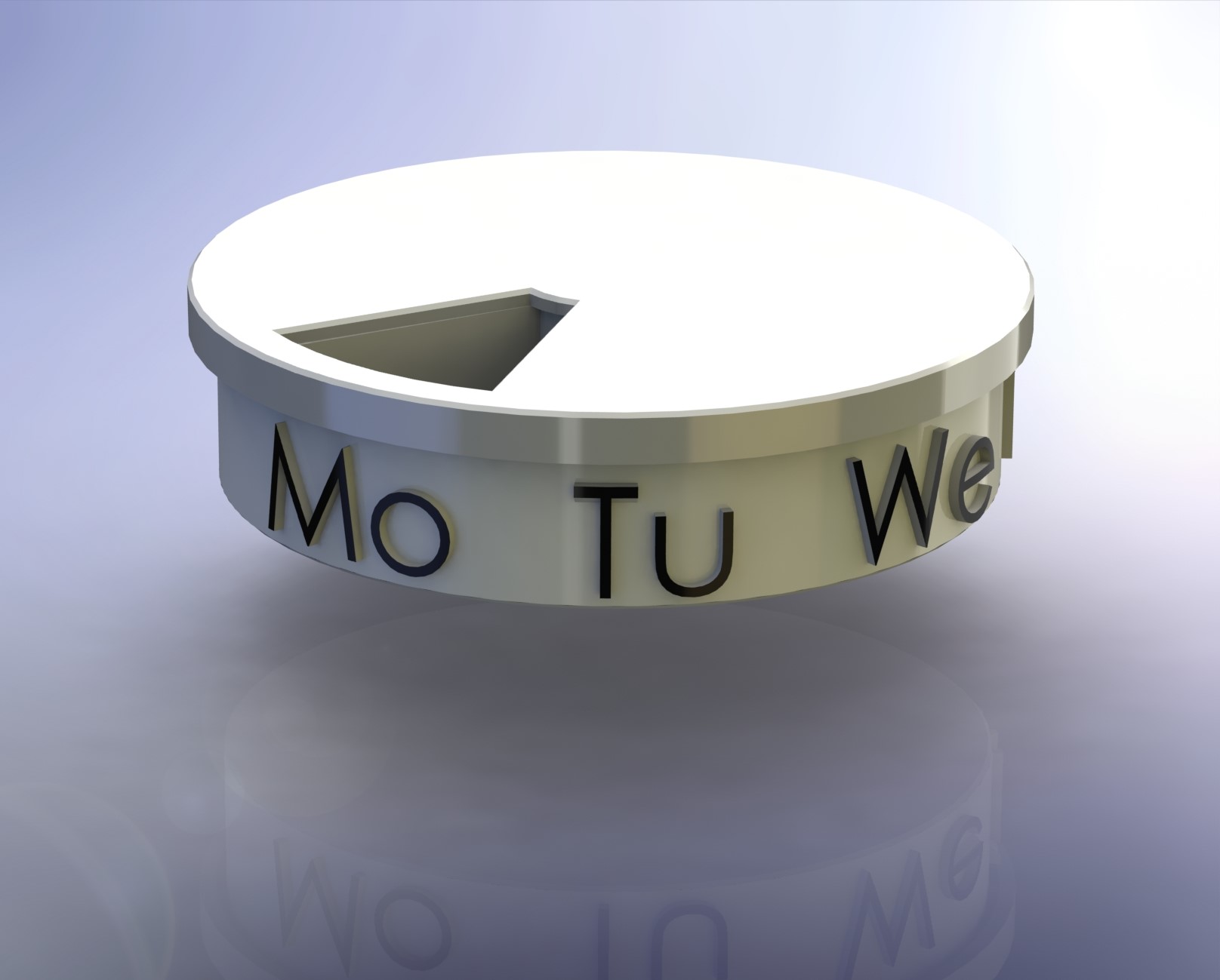 Cylindrical Pill Box by MaRo | Download free STL model | Printables.com