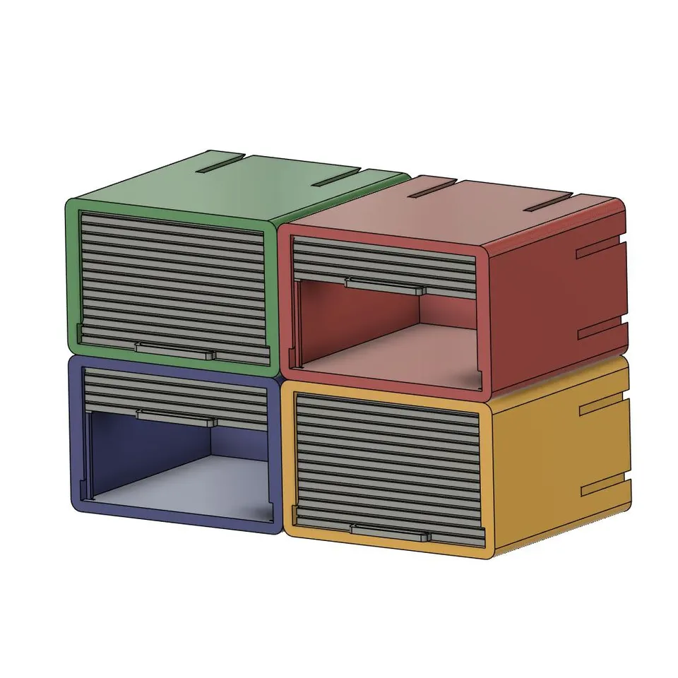 (Stackable Series) - Shutter Box by TriDee Design | Download free STL ...