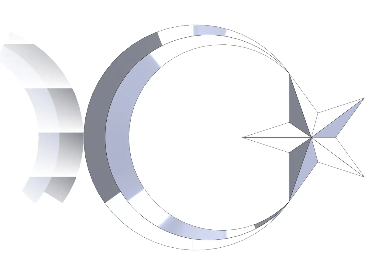 Star and Crescent by Onur Yıldırım | Download free STL model ...