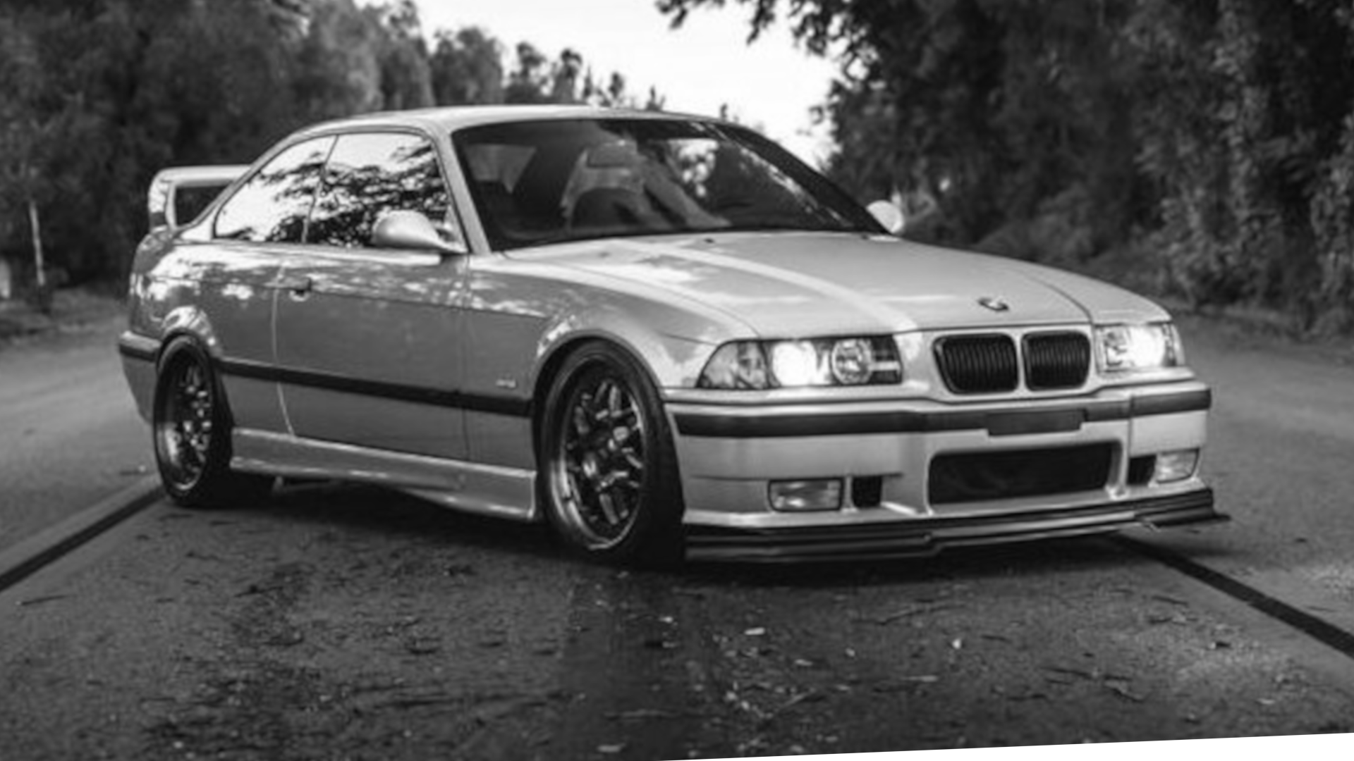 Bmw e36 2d wallart, silhouette by The Maker Chemists | Printables Store