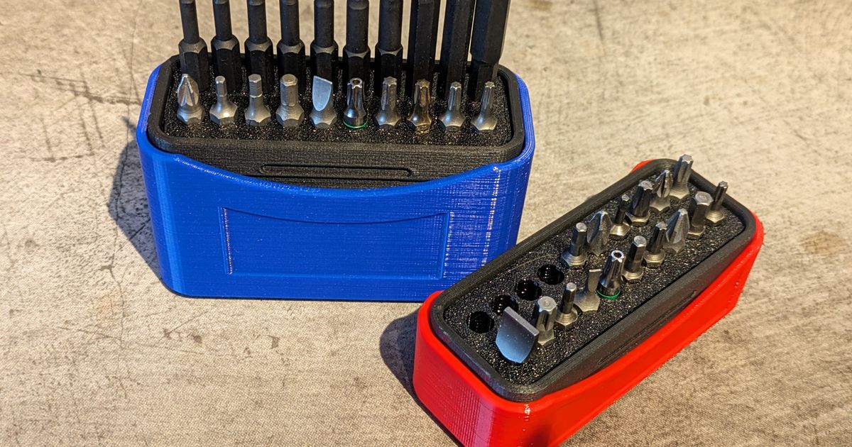 Compact Screwdriver bit box by Elothan | Download free STL model ...