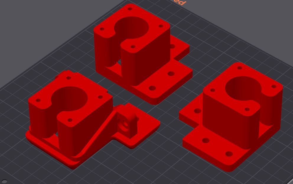 Voron Trident Inverted Electronics Z Motor Mounts (motors w/ couplers ...