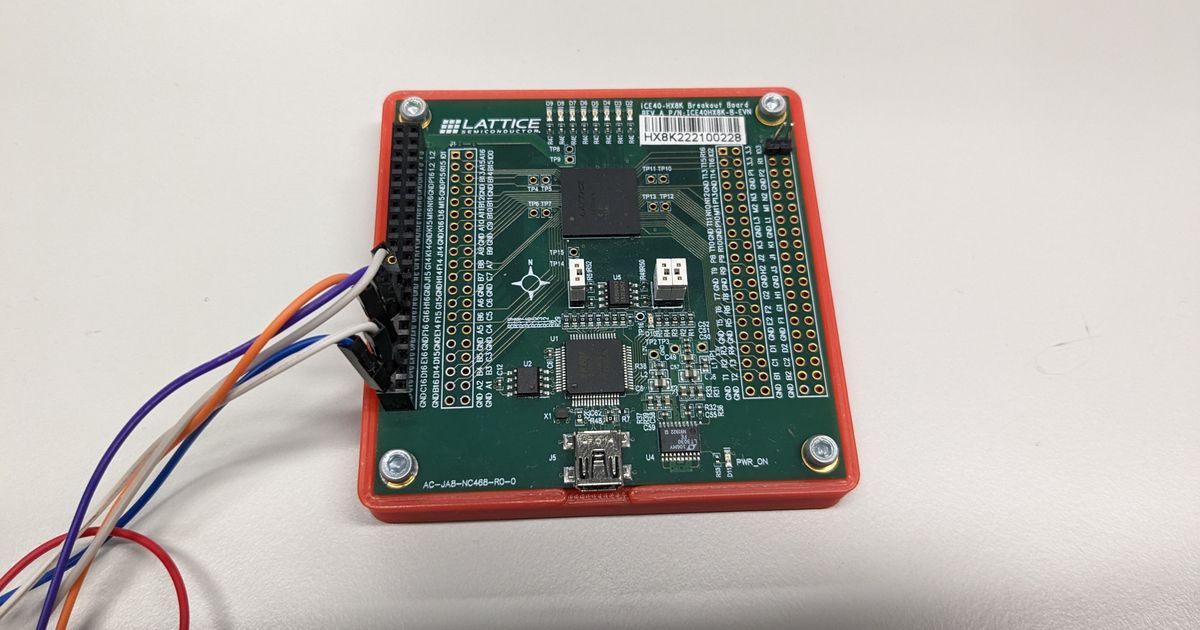Simple Lattice iCE40-HX8K Case by crasbe | Download free STL model | Printables.com
