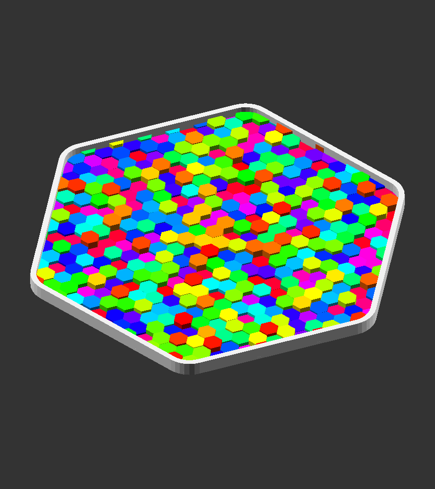 random Hex Coaster by Jack | Download free STL model | Printables.com