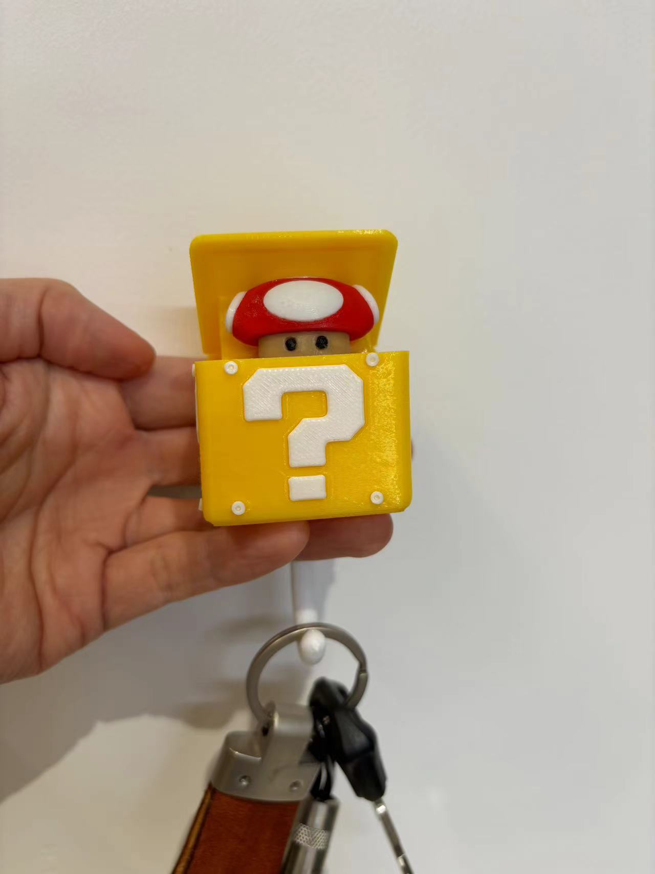 Mario Mushroom Key Hook by ThinkArtWork | Download free STL model ...