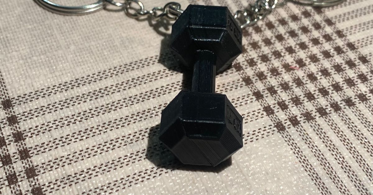Llavero Mancuerna con Imán / Magnet Dumbbell Keychain by Empire 3D ...