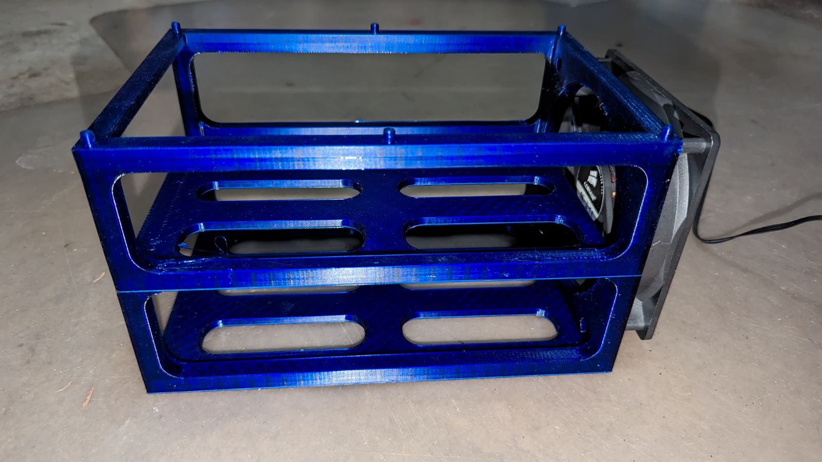 External Hard Drive Stacker with fan. by CyberCrist | Download free STL ...