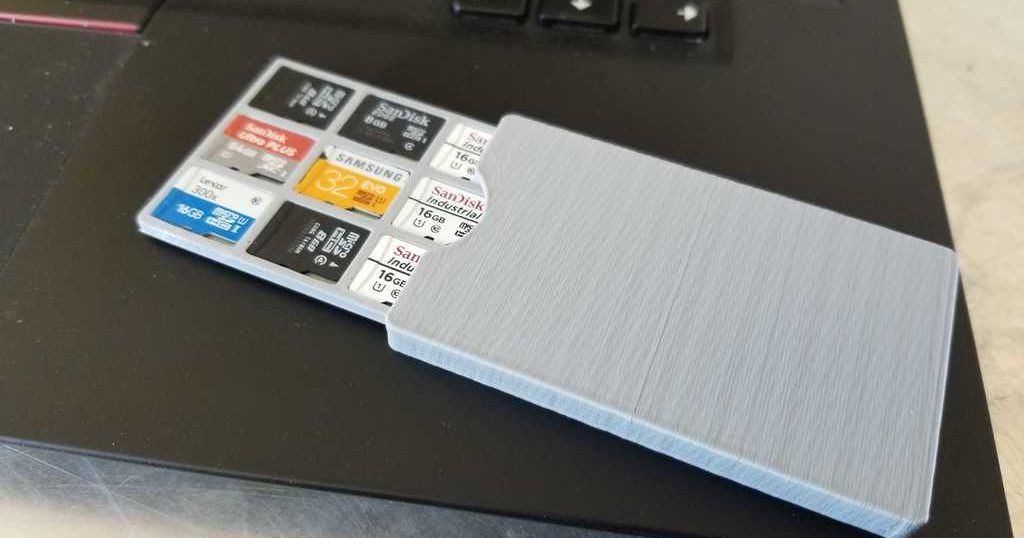 MicroSD Card Wallet by Xeno | Download free STL model | Printables.com