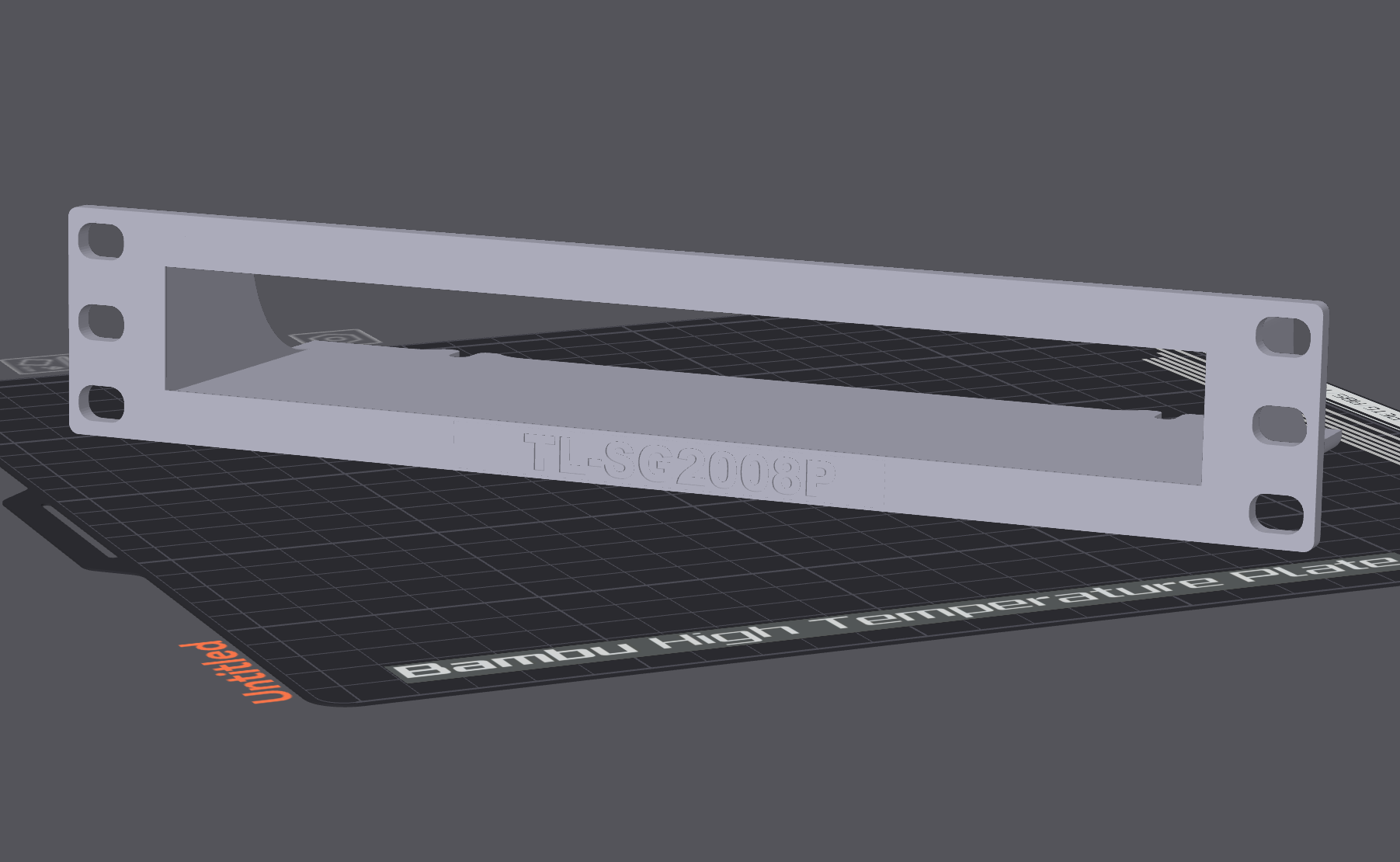 10" Rackmount for TP-Link TL-SG2008P Switch by Tim | Download free STL ...