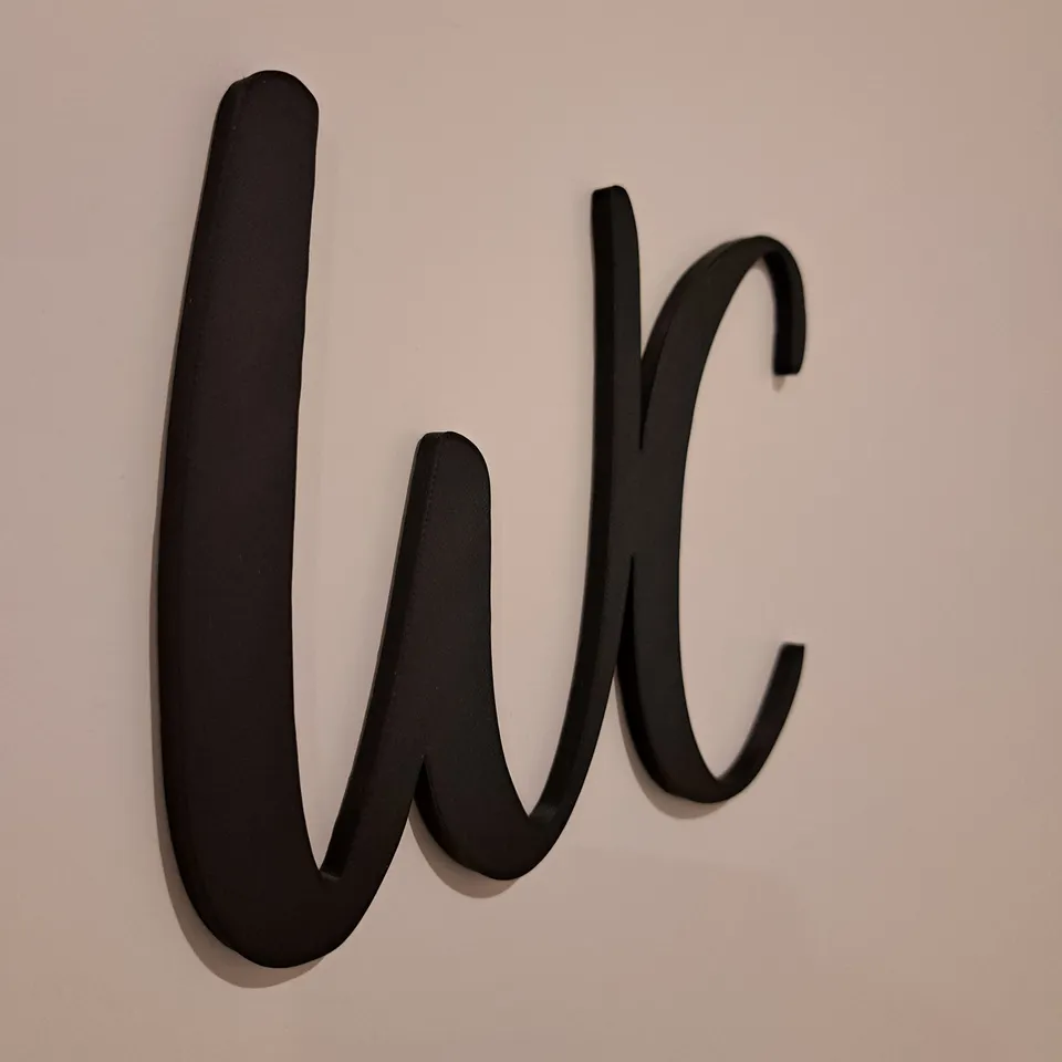 Subtle Bathroom Sign by koobj | Download free STL model | Printables.com