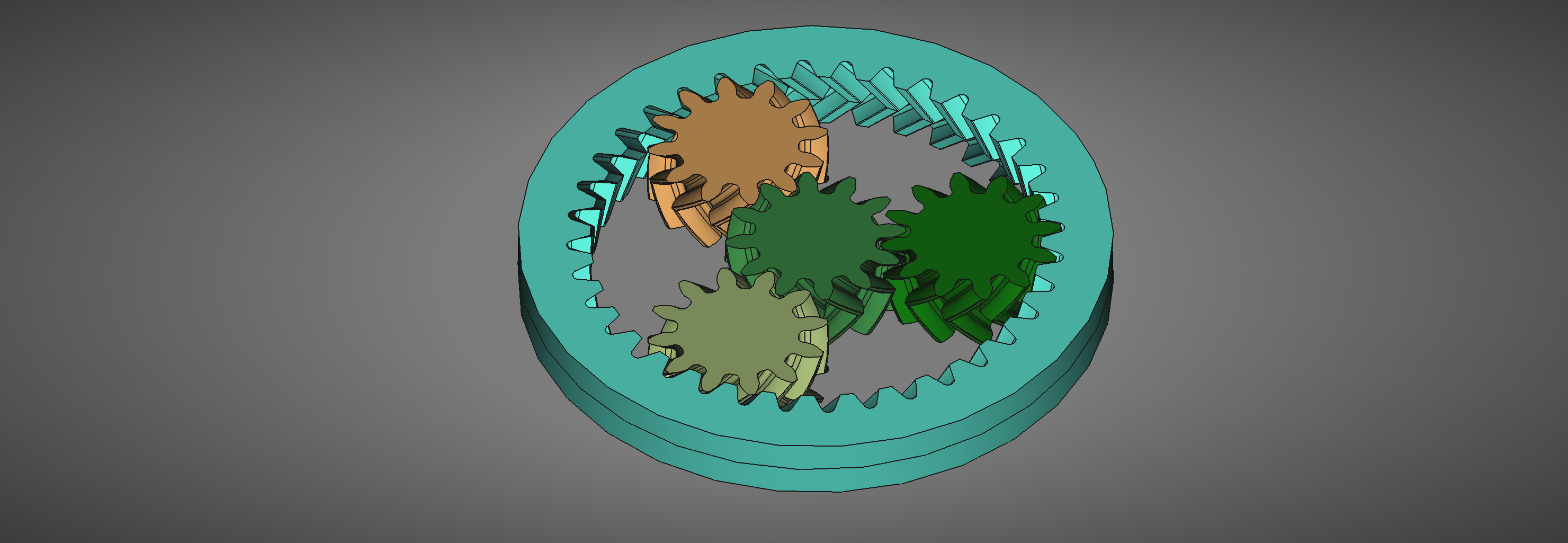 Herringbone Planetary Gear by peterzuger | Download free STL model ...