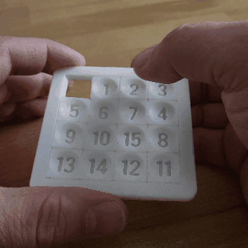 sliding puzzle 4x4 print in place by Reset | Download free STL model ...