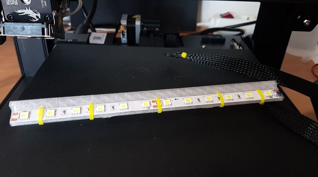 Ender 3 S1 LED light bar remix by Stuart800 | Download free STL model ...