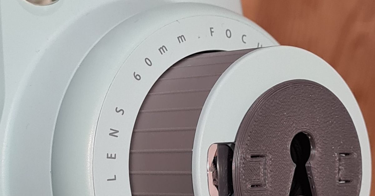 Keyhole Shade for Instax by duesentrieb | Download free STL model ...