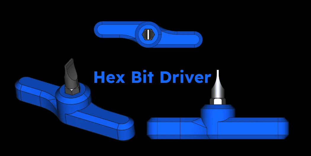 Hex Bit Driver by Rasmus Additive | Download free STL model ...