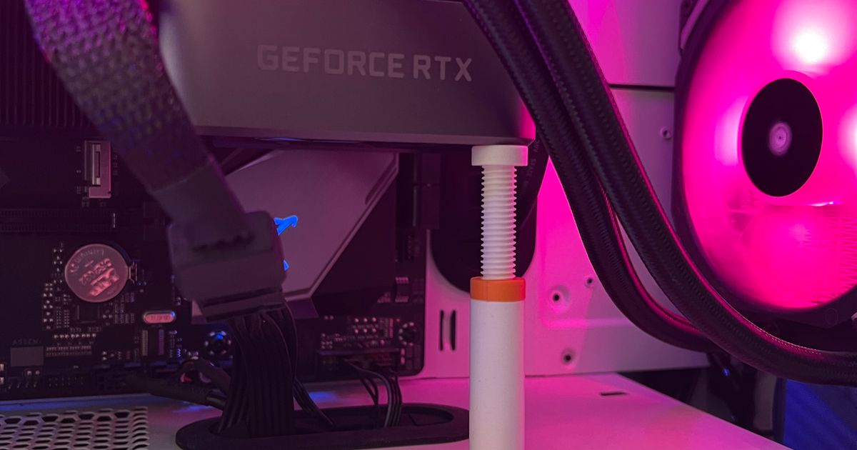 GPU Adjustable Anti Sag Support Riser por Karl Addison | Descargar ...