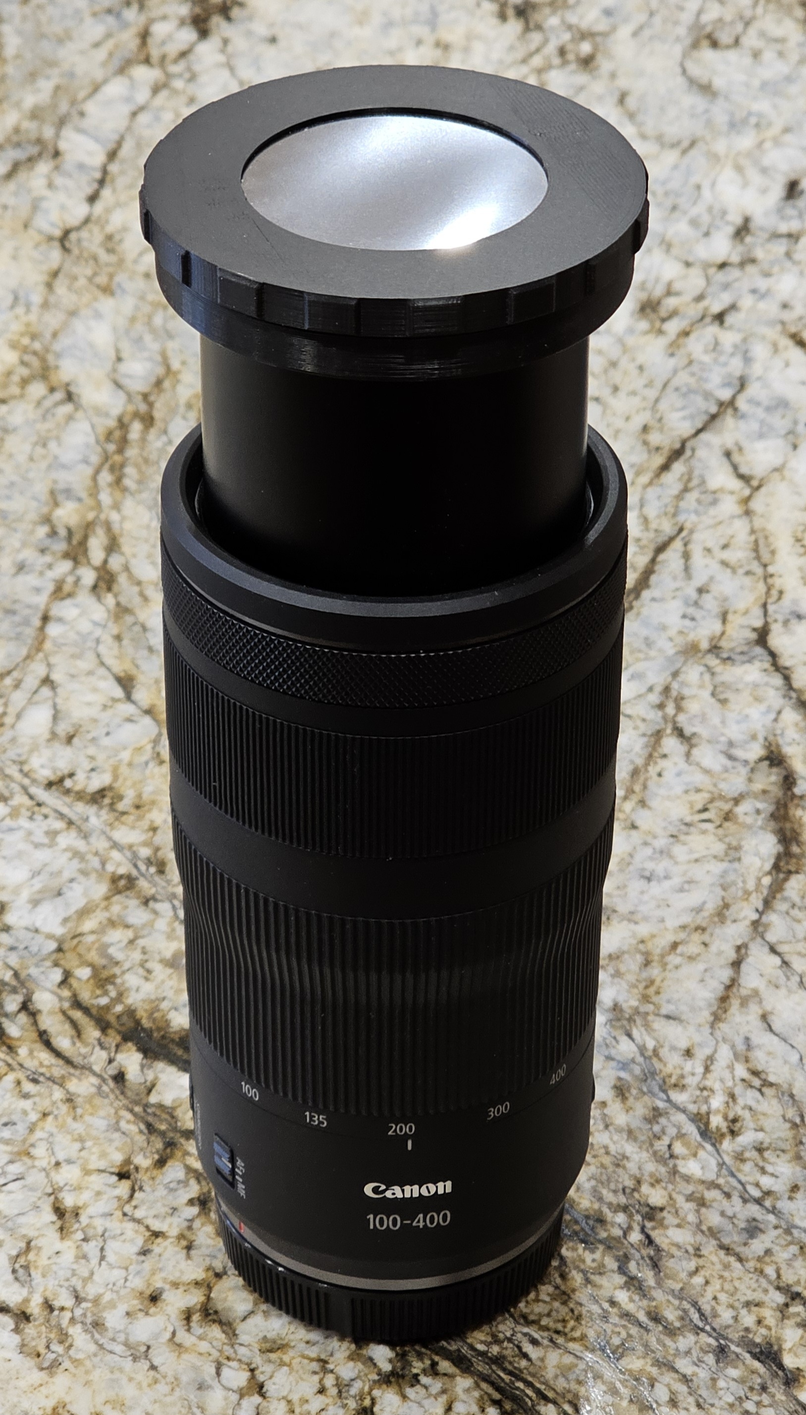 Solar filter for Canon RF 100-400mm F5.6-8 IS USM lens by drhollen ...