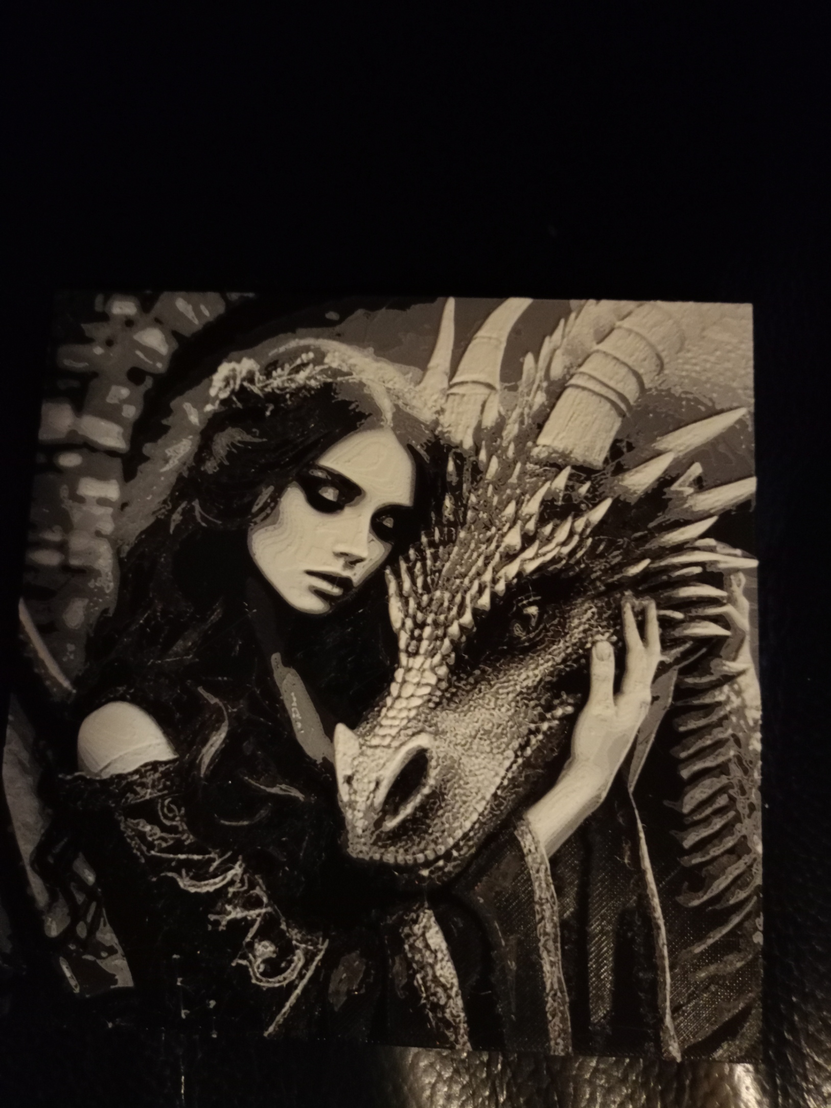 Hueforge "Dragonlady 01" by Andys1957 | Download free STL model ...