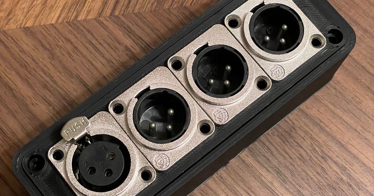 Neutrik D-Series Project Box (4-Port) by drew.brashler | Download free ...