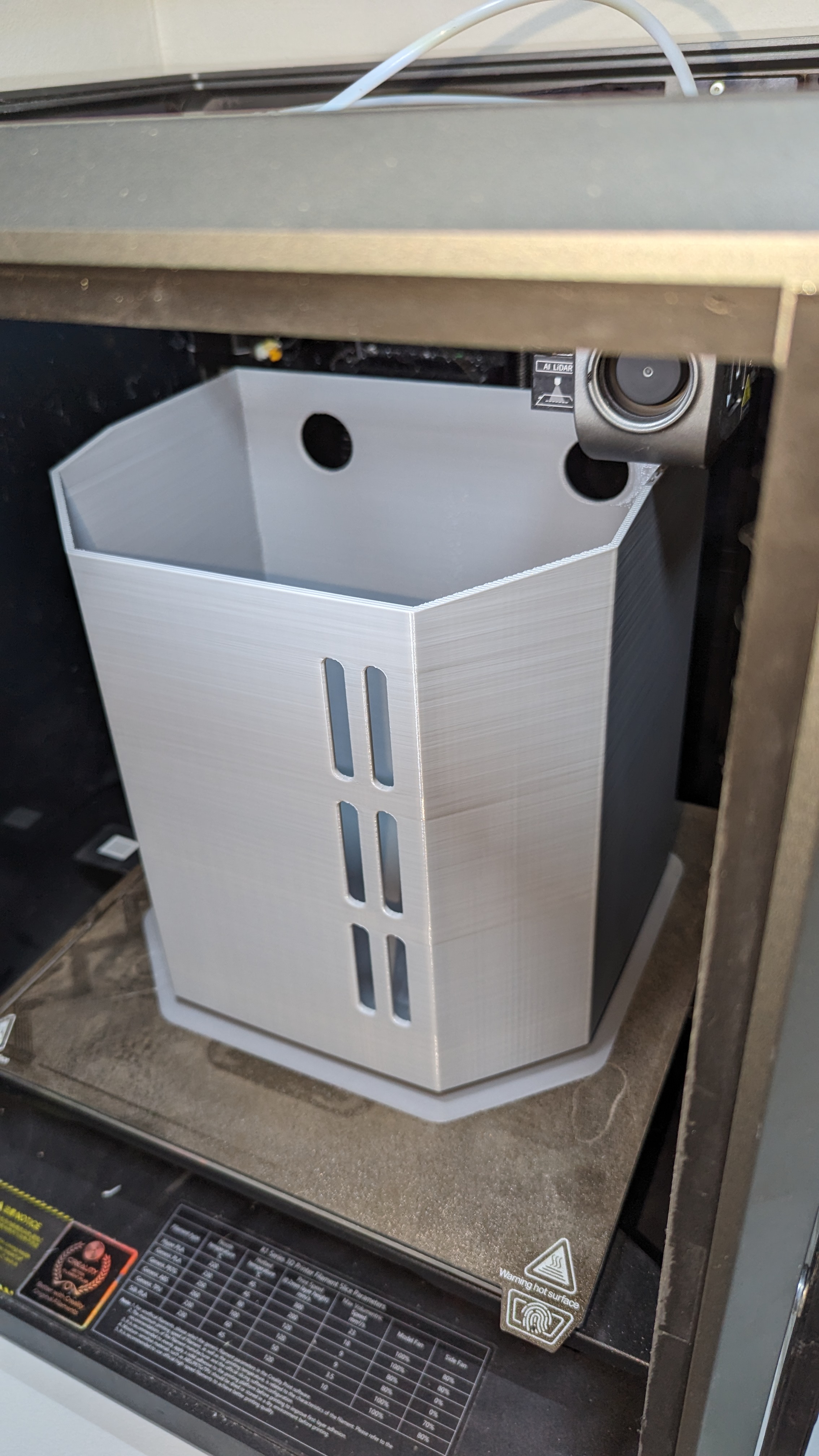 Trash can 10L with trash bag frame wall mounted by aklabs | Download ...