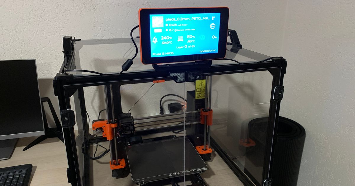 Raspberry Pi Touchscreen case for prusa enclosure von Lionel_Dagon ...