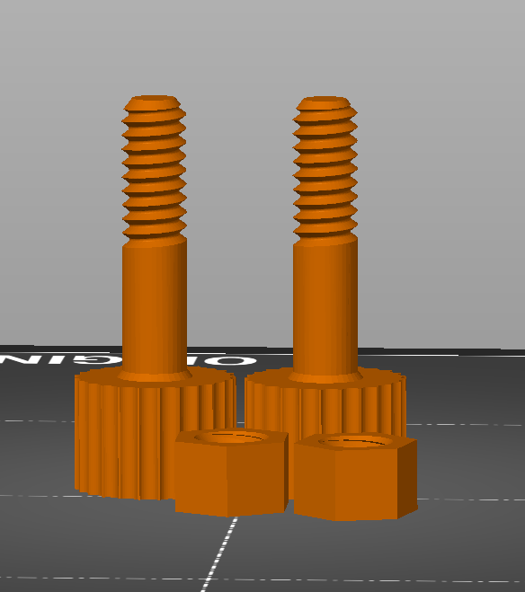 Longer bolts for larger pole by Gilly | Download free STL model ...