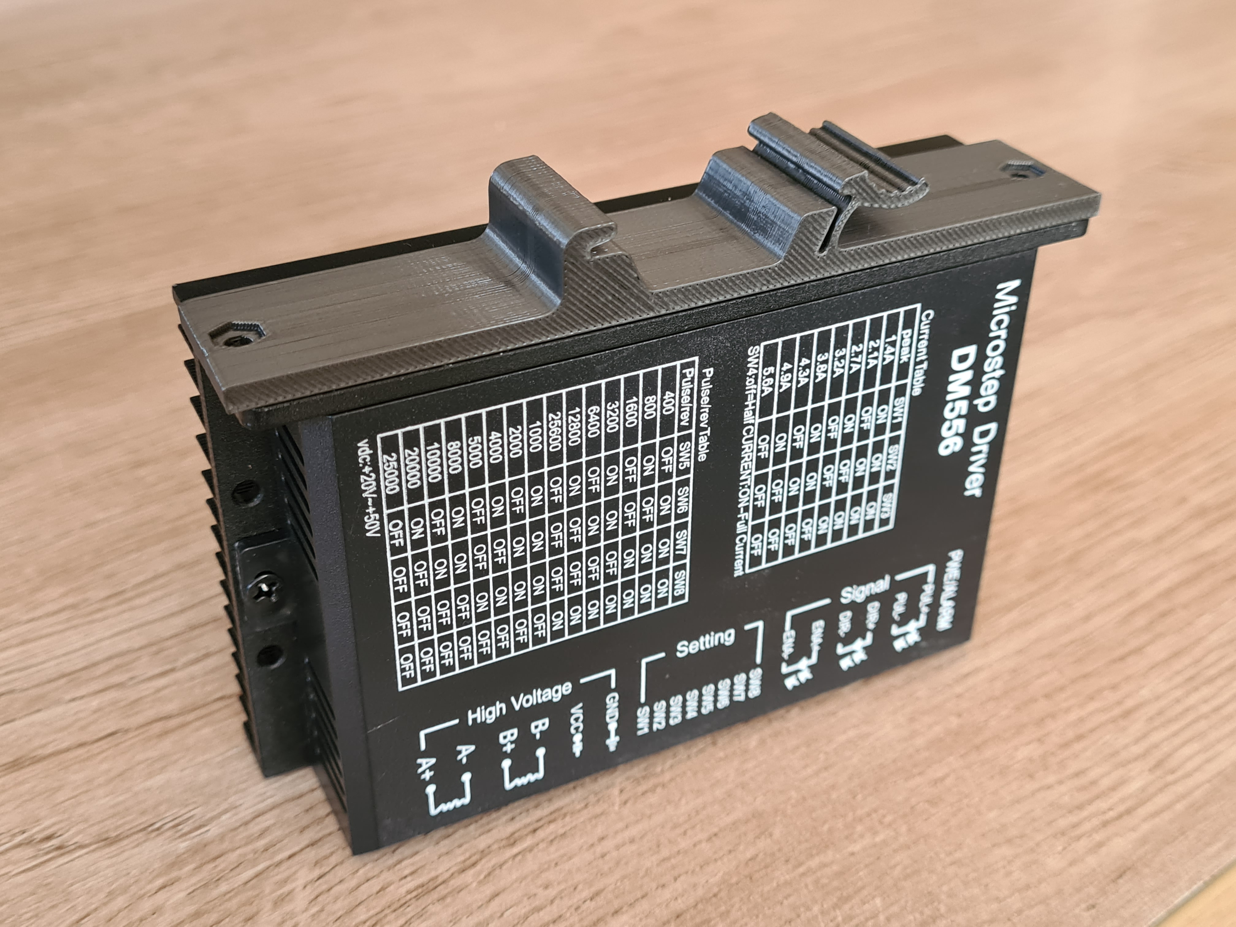 DM556 DIN Rail Clip Mount by ereenke | Download free STL model ...