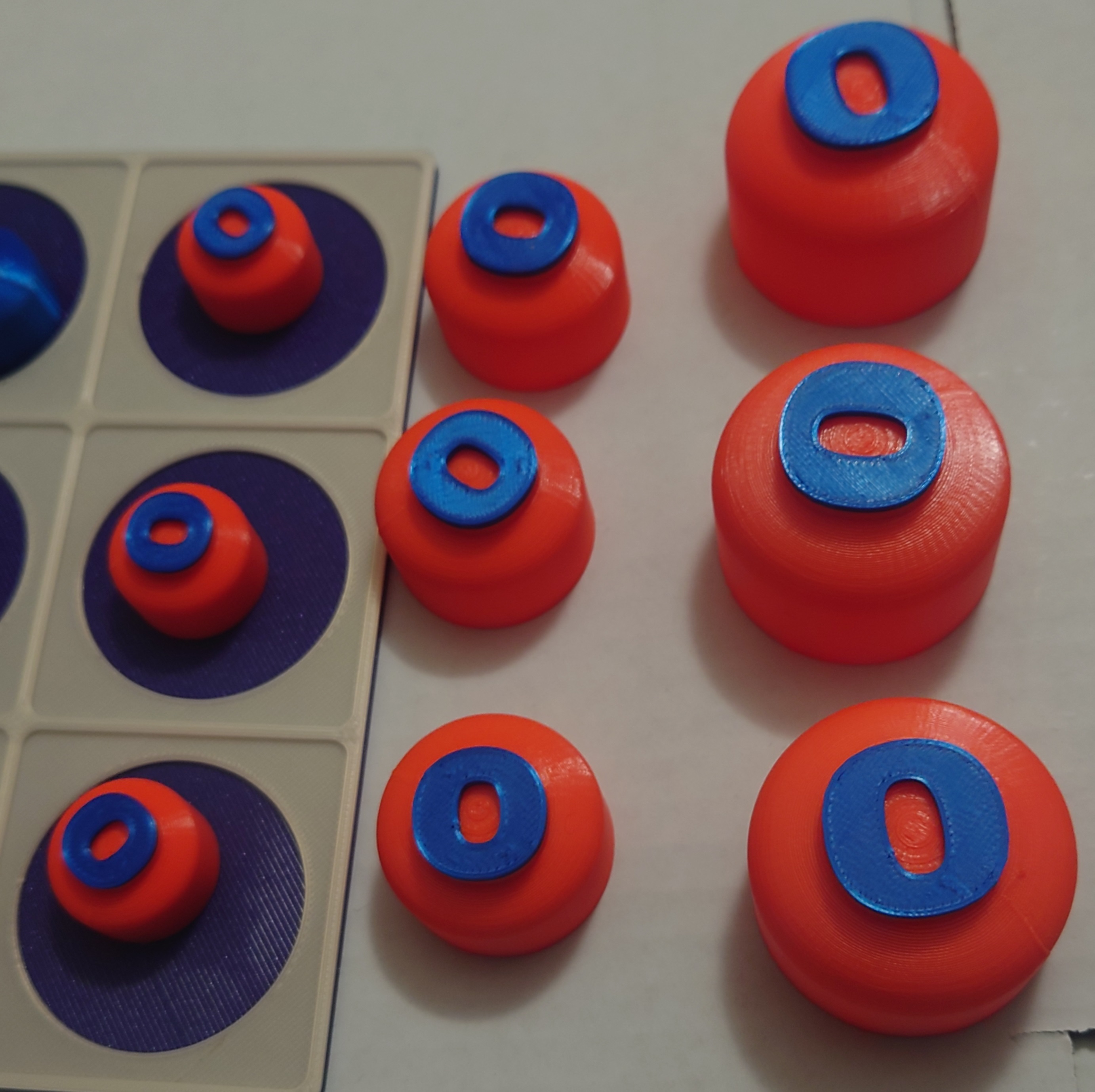 Tic Tac Toe - X's and O's - Stackable by TezlaKoilz | Download free STL ...