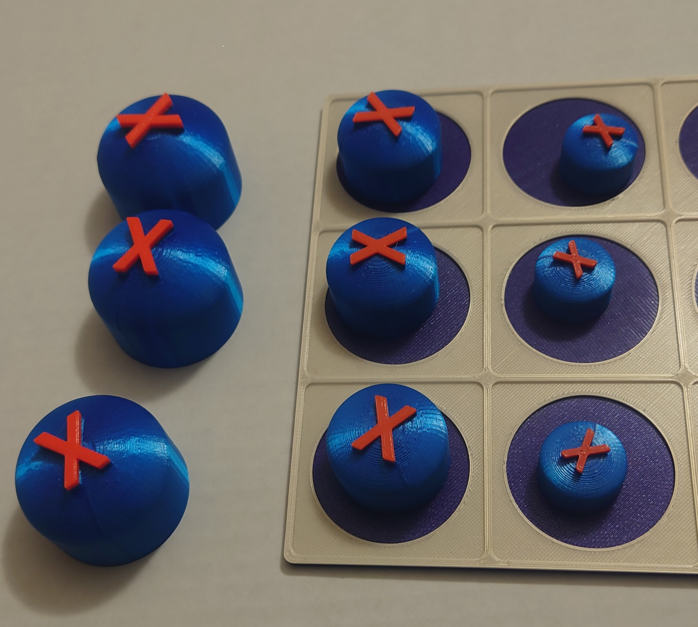 Tic Tac Toe - X's and O's - Stackable by TezlaKoilz | Download free STL ...