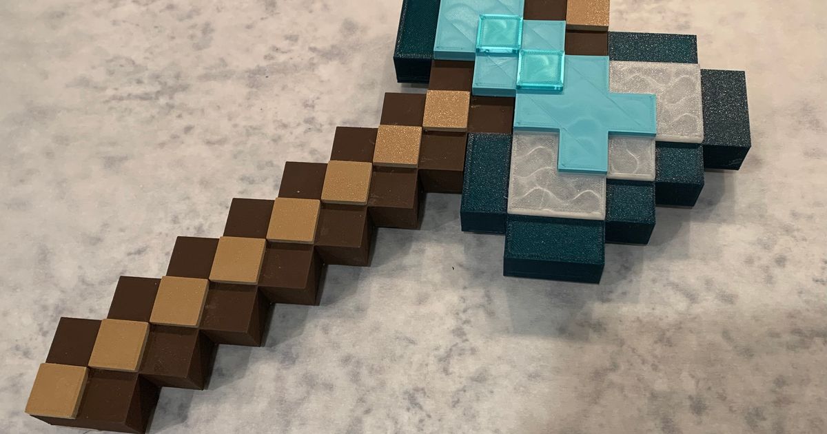 Mincraft Axe by prof_imagineer | Download free STL model | Printables.com