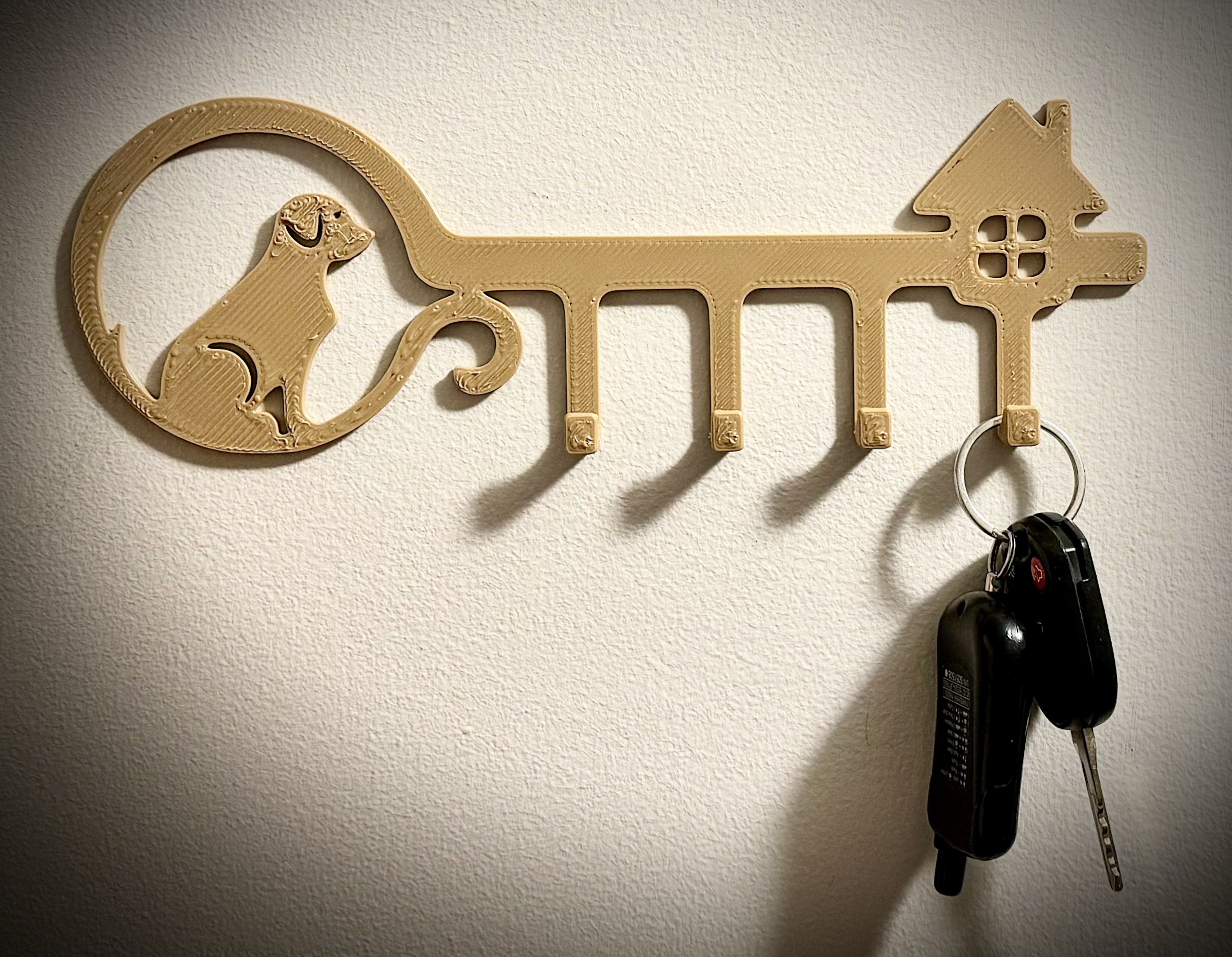Dog Key Hanger/Hook/Holder by LayerLogic3D | Download free STL model ...