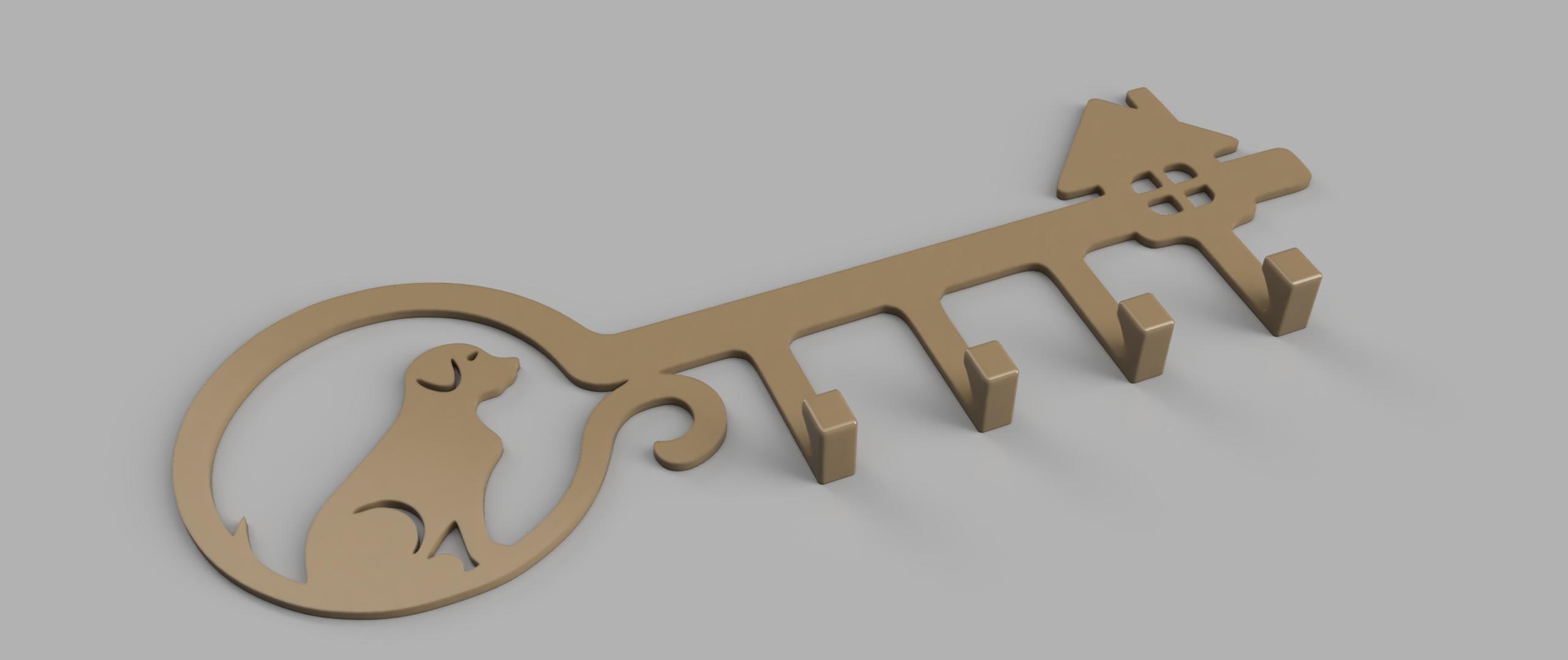 Dog Key Hanger/Hook/Holder by LayerLogic3D | Download free STL model ...