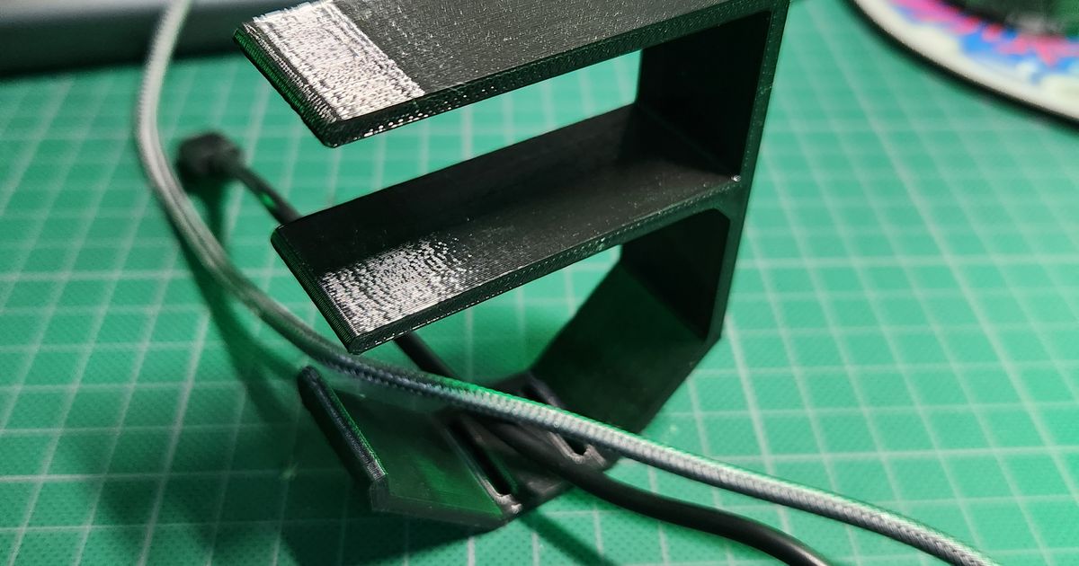 Cable management hook for under desk cable management (1 inch thick ...