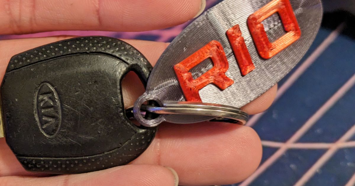 Rio Keychain (multi color combatible) by Gormadt | Download free STL ...