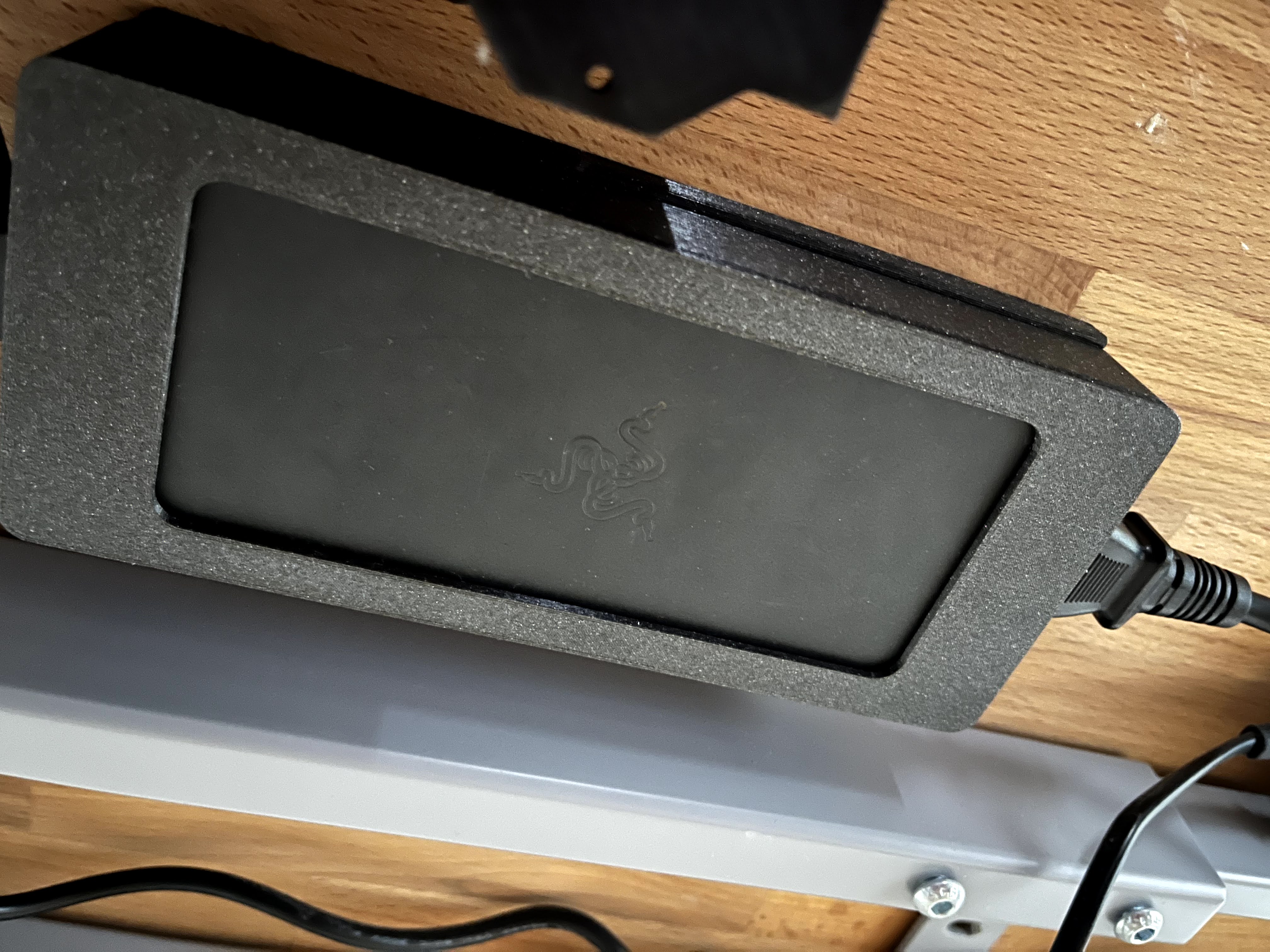 Razer Blade charger under desk holder by Arx Cruz | Download free STL ...