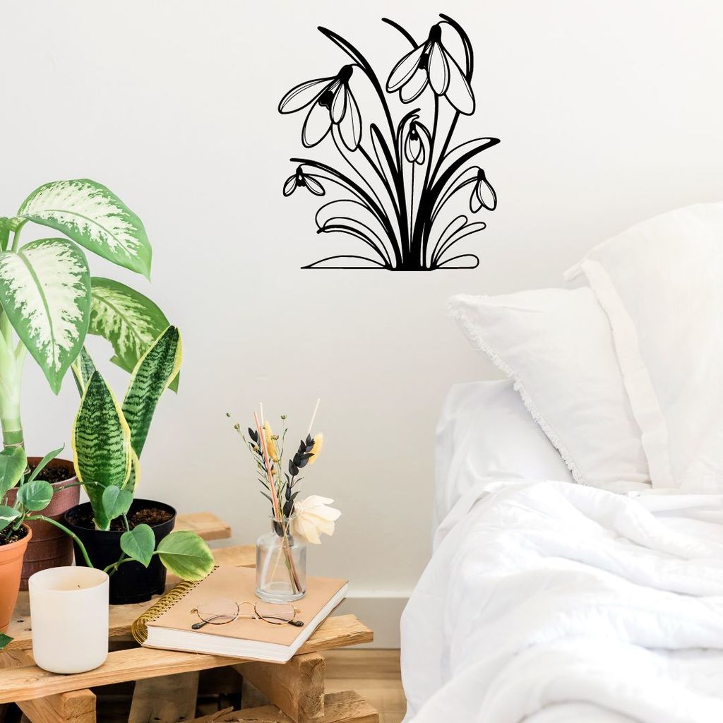 Snowdrops / Sněženky wall decoration by kutnohormac | Download free STL ...