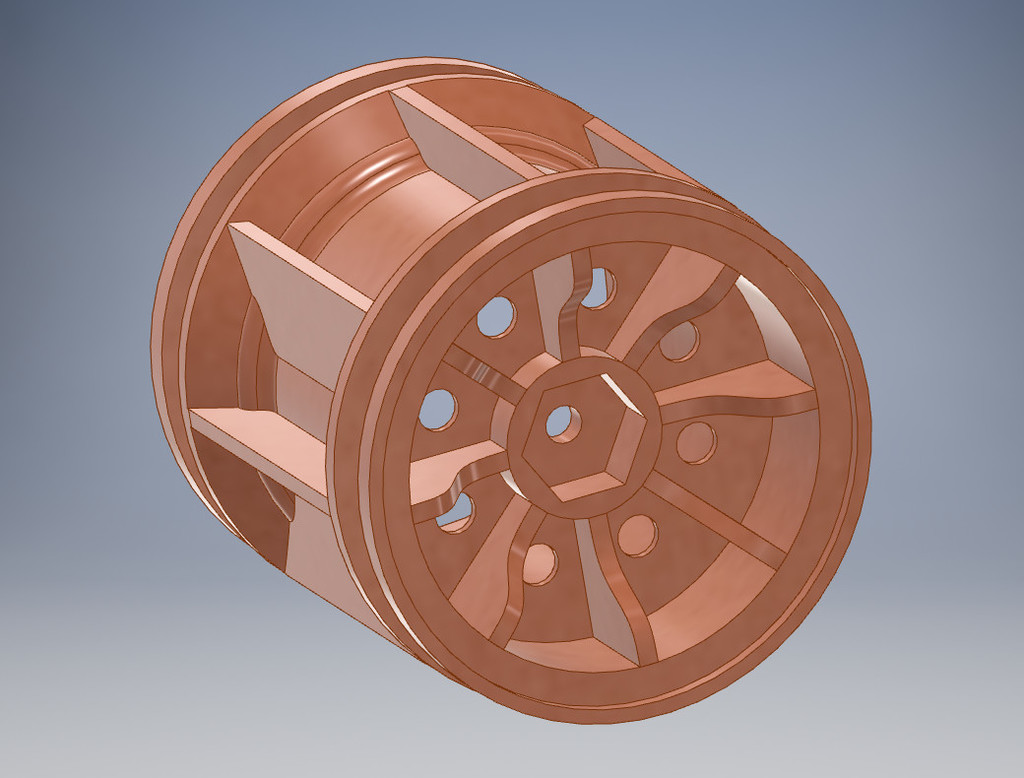 Tamiya MAD BULL Rear Rim / wheel by Julian | Download free STL model ...