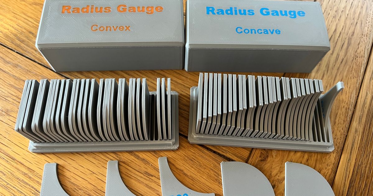 Radius Gauge R1-30mm - AMS Ready by Carl D | Download free STL model ...