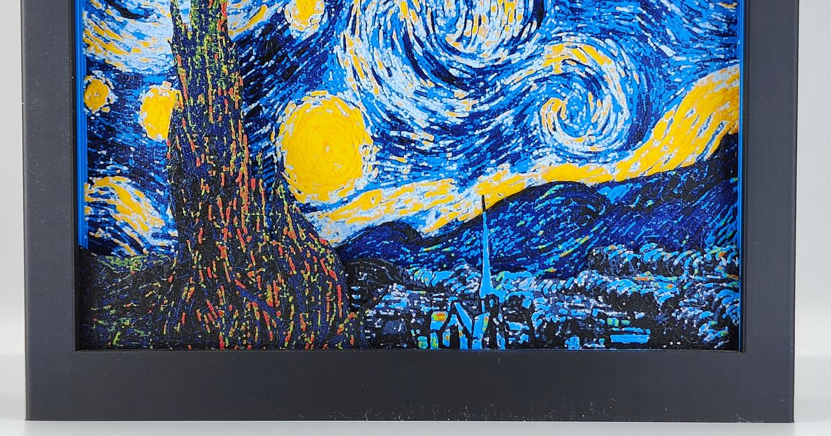 The Starry Night Shadow Box by TheCraftyMaker | Printables Store