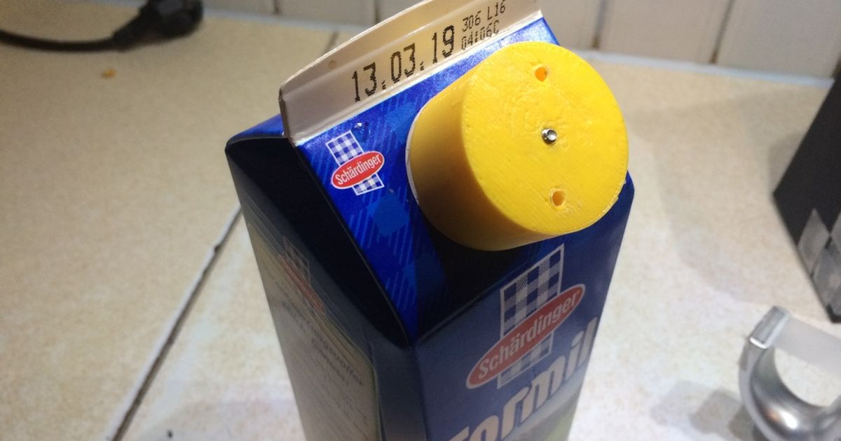 Milk Bottle Lock for Tetra Pak by Kit | Download free STL model ...