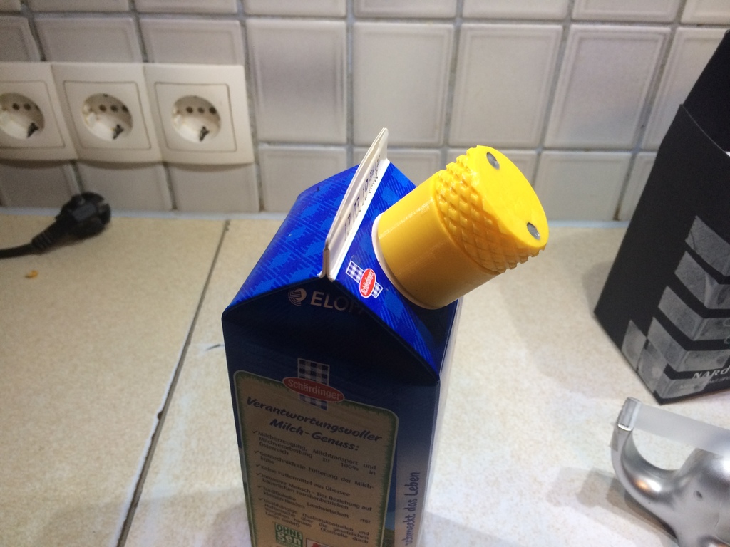 Milk Bottle Lock for Tetra Pak by Kit | Download free STL model ...