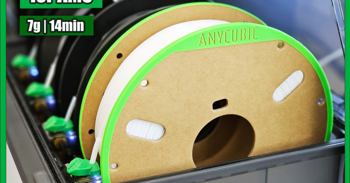 »ANYCUBIC« rounded AMS Cardboard Spool Adapter par AU3D | Téléchargez ...