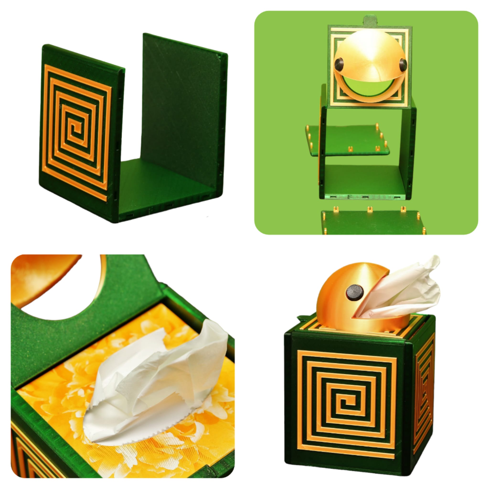 Pacman - Tissue Box cover - building kit for paper tissue for KLEENEX ...