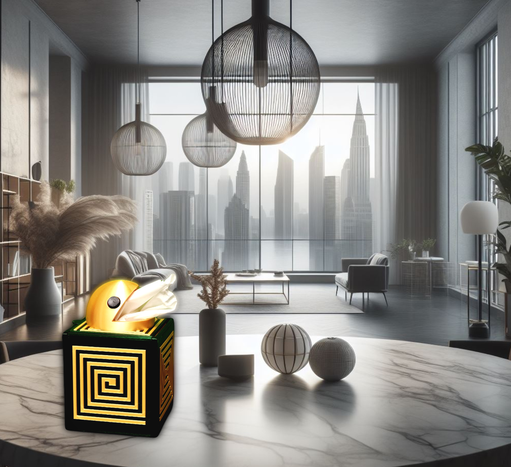 Pacman - Tissue Box cover - building kit for paper tissue for KLEENEX ...