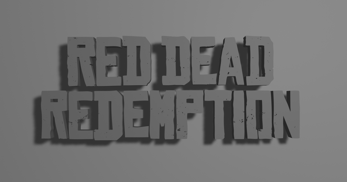 red dead redemptio logo by tubi | Download free STL model | Printables.com